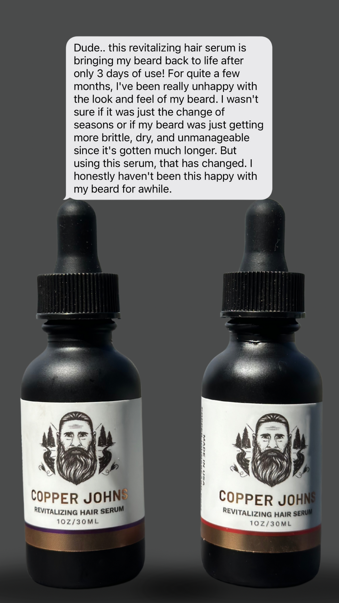 Beard and Hair Growth Serum – Copper Johns Beard Company
