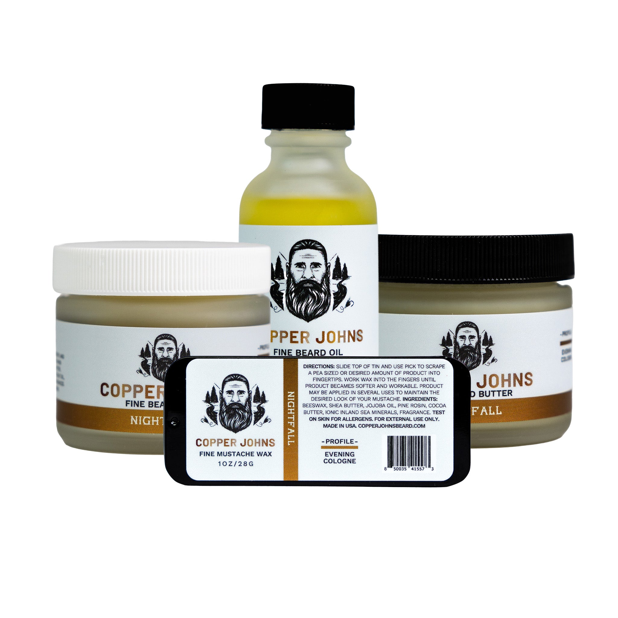 Nightfall Complete Beard Collection – Copper Johns Beard Company